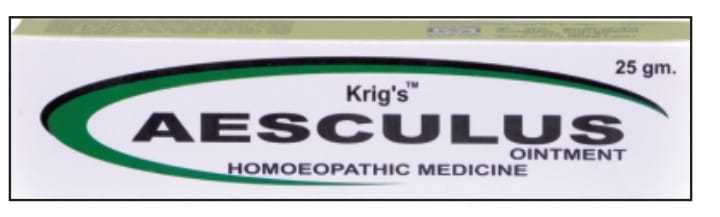 Aesculus ointment (25 gm) – K R INDO GERMAN HOMOEOPATHIC PHARMACEUTICALS