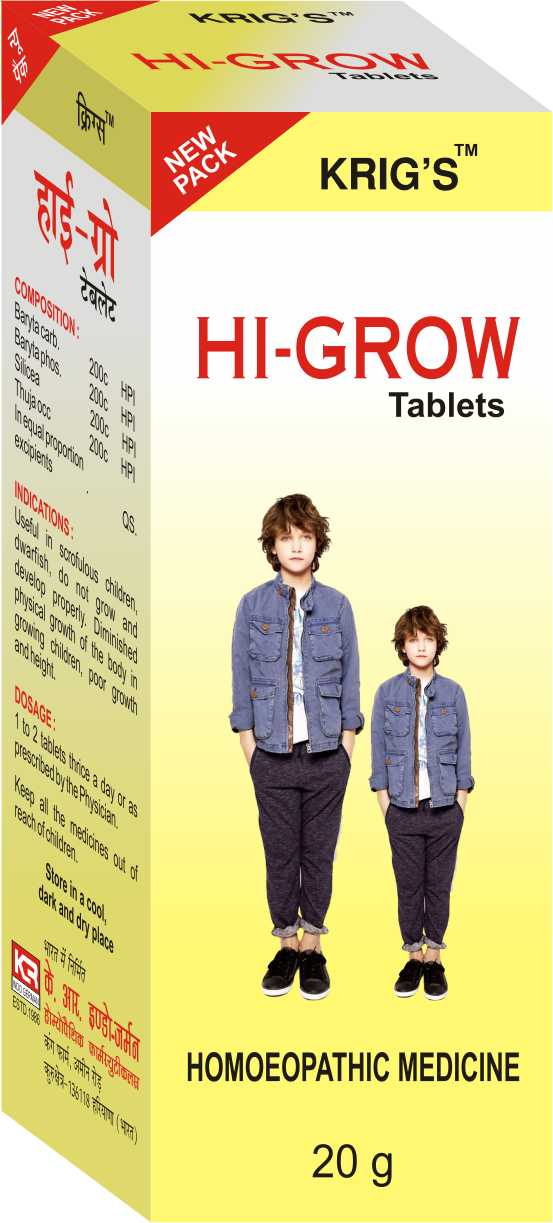 Hi Grow tablet (20 gm) – K R INDO GERMAN HOMOEOPATHIC PHARMACEUTICALS