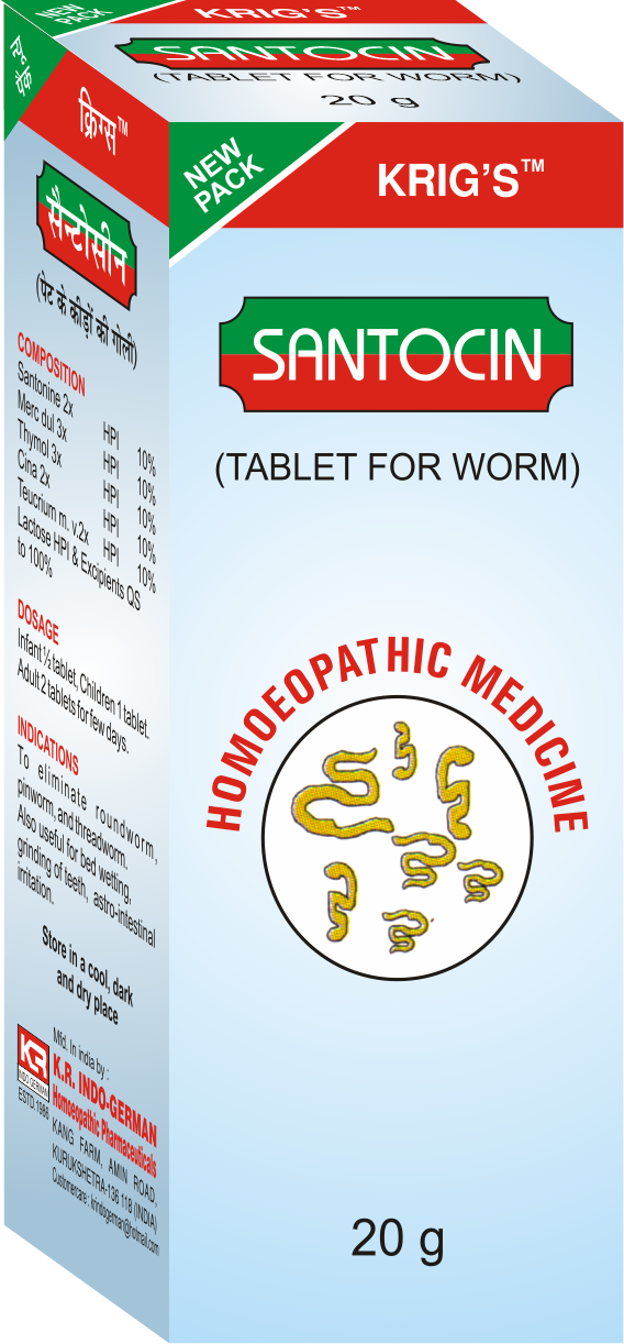 Santocin tablet -(20 gm) – K R INDO GERMAN HOMOEOPATHIC PHARMACEUTICALS