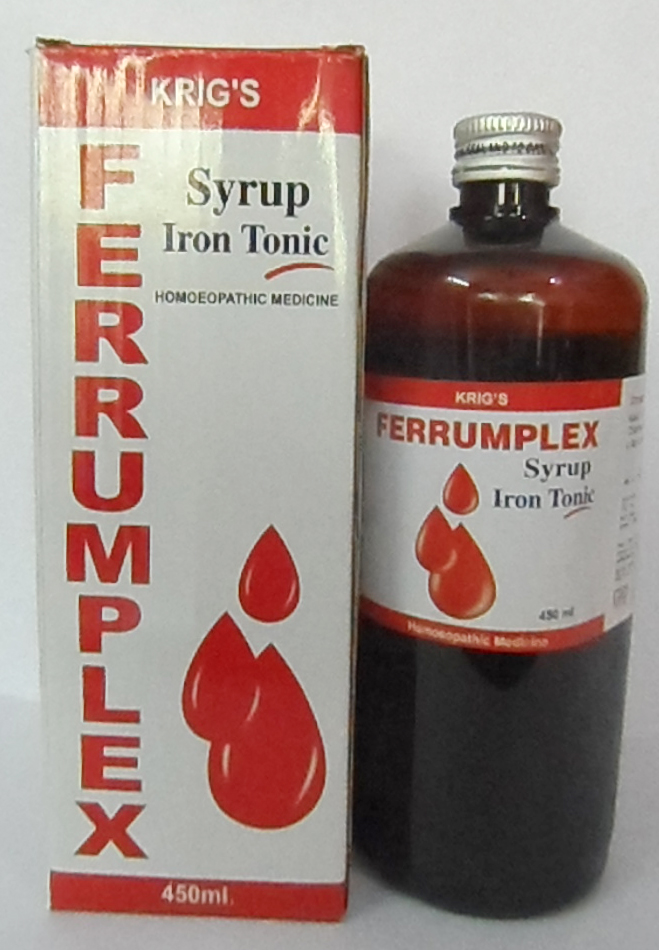 Ferrumplex syrup (iron tonic) 450 ml | K R INDO GERMAN HOMOEOPATHIC ...